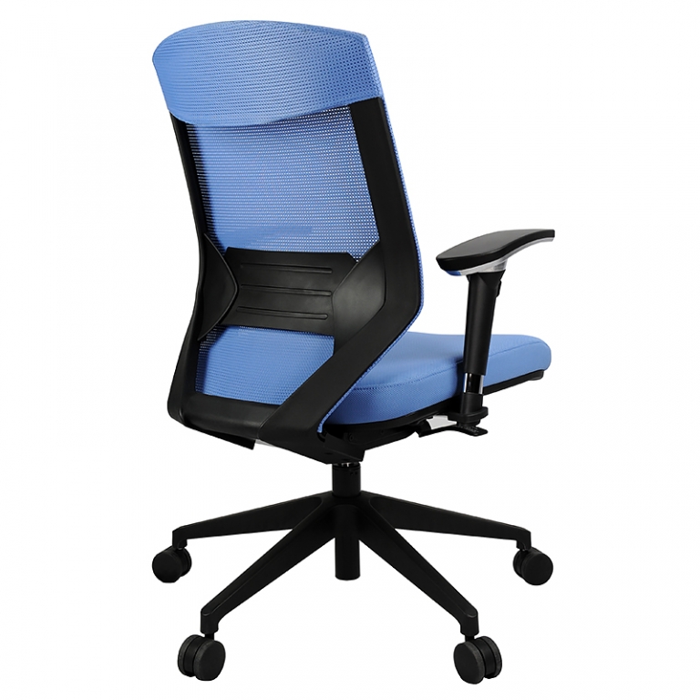 Shop Prima Pro High Back Chair, Blue - Ikcon Fitout and Furniture
