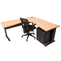 Shop Modena Corner Workstation - Ikcon Fitout and Furniture