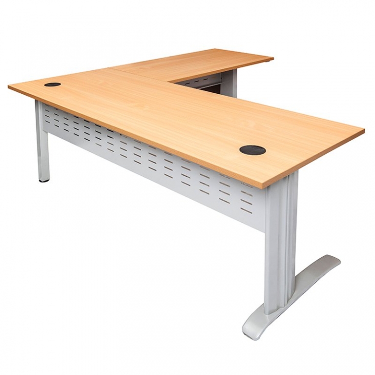 Shop Modena Desk with Attached Return - Ikcon Fitout and Furniture