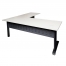 Shop Modena Desk with Attached Return - Ikcon Fitout and Furniture
