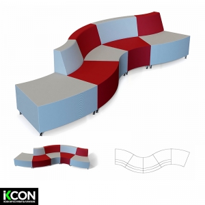 Shop Slider Modular Seating System - Ikcon Fitout and Furniture